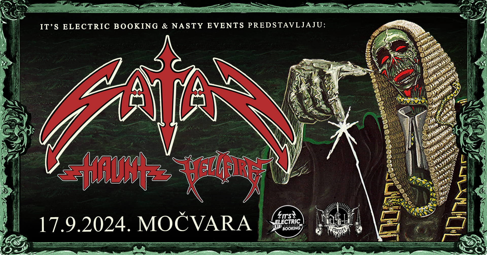 Satan, Hell Fire & Haunt @ Močvara, 17.09.2024. - Rock Portal