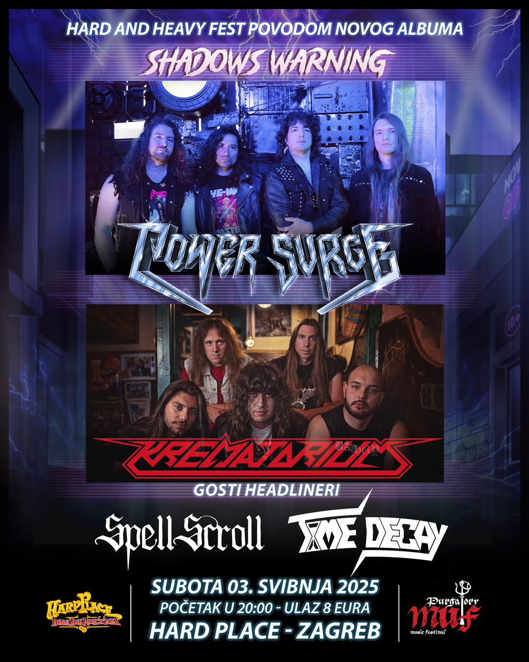 Spell Scroll, Time Decay, Power Surge & Krematorium 03.05. @ Hard Place ...